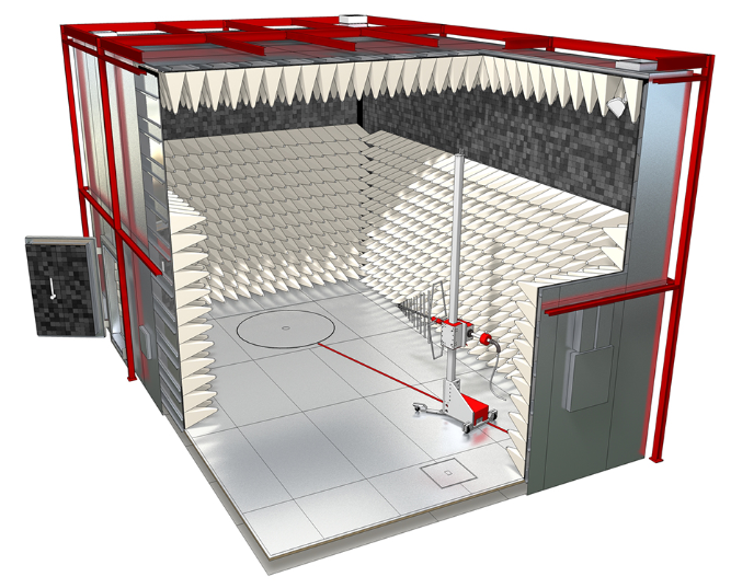 FRANKONIA - SAC-5 Square Semi Anechoic 5m EMC Chamber with traditional ...